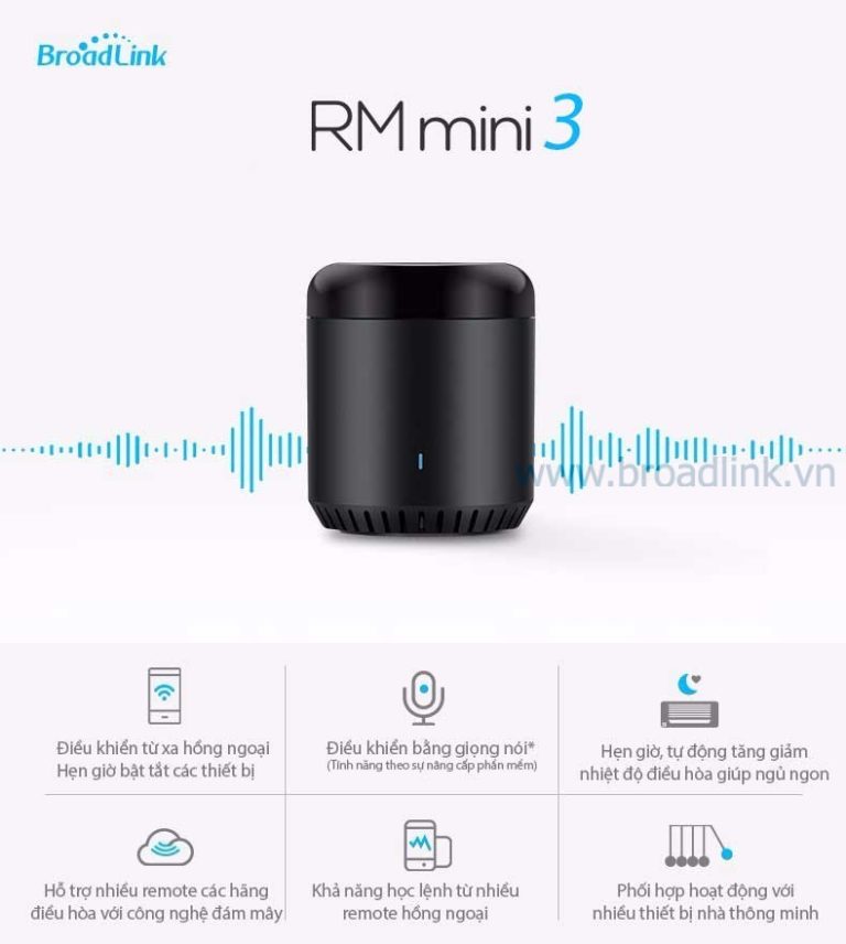 Trung tâm điều khiển Broadlink RM Mini 3