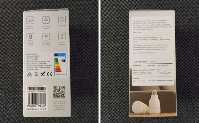 Review đèn thông minh Wifi Yeelight LED Bulb 1S