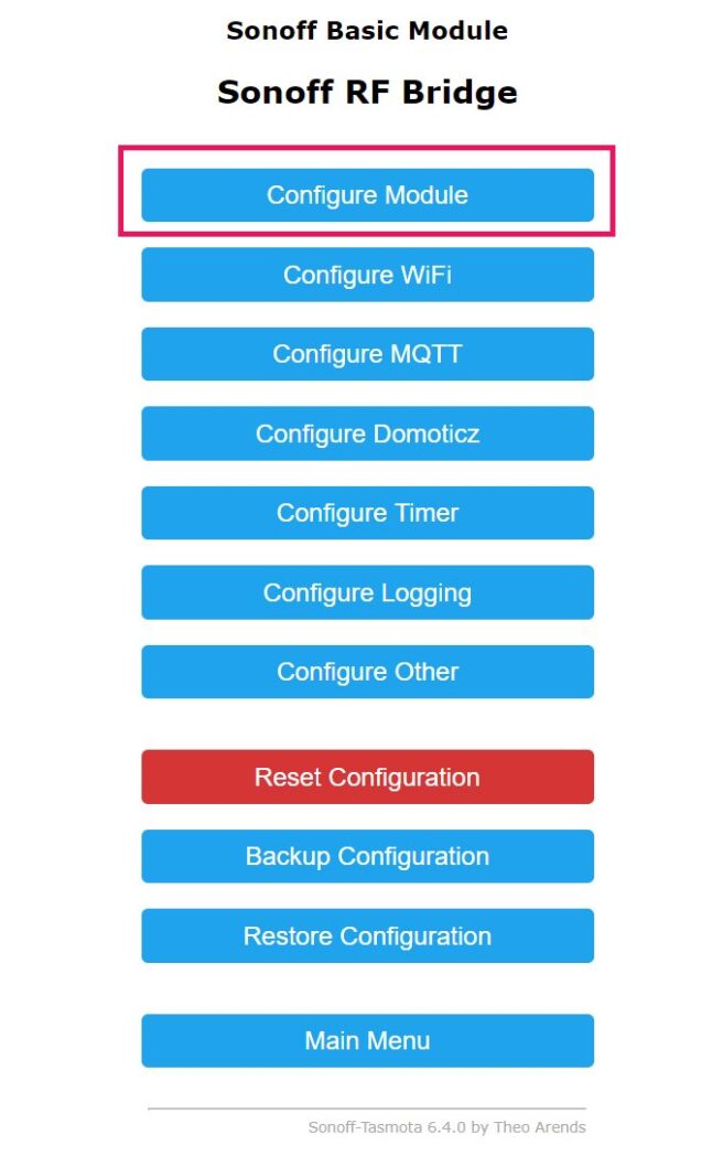 Hướng dẫn Flash firmware tasmota cho Sonoff RF Bridge